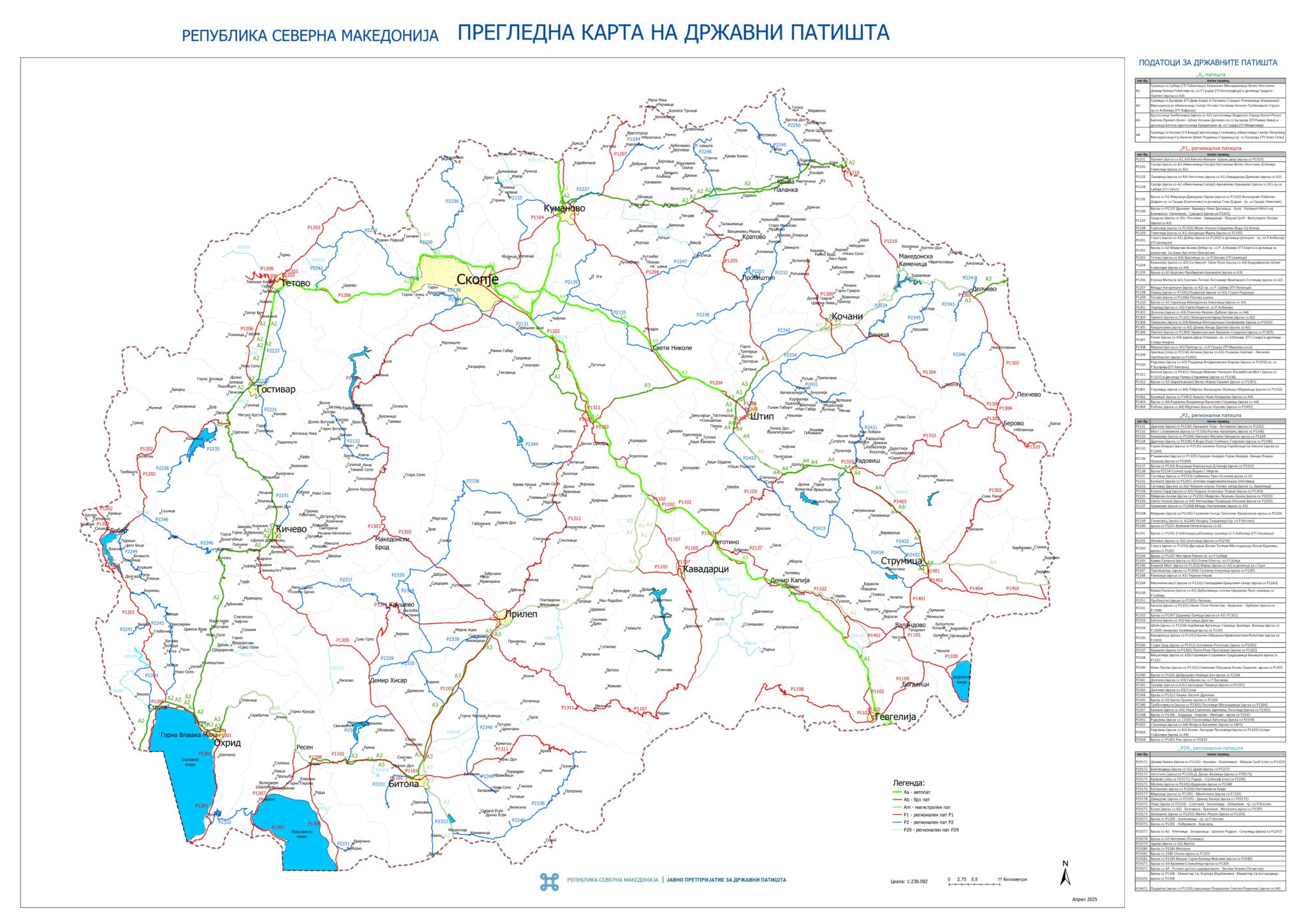 Road network – Public Enterprise for State Roads